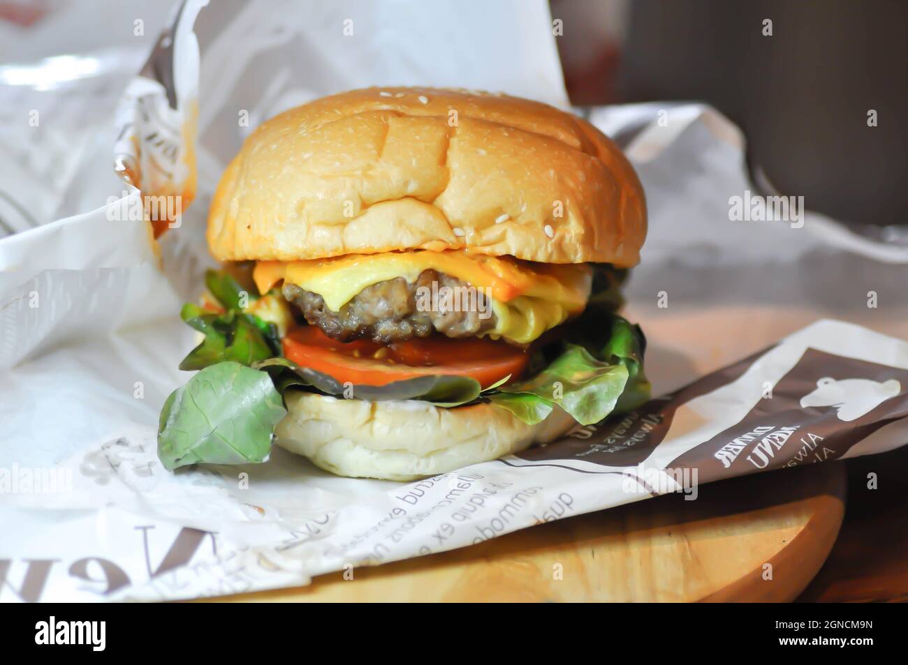 Beef cheese bugger hi-res stock photography and images - Alamy