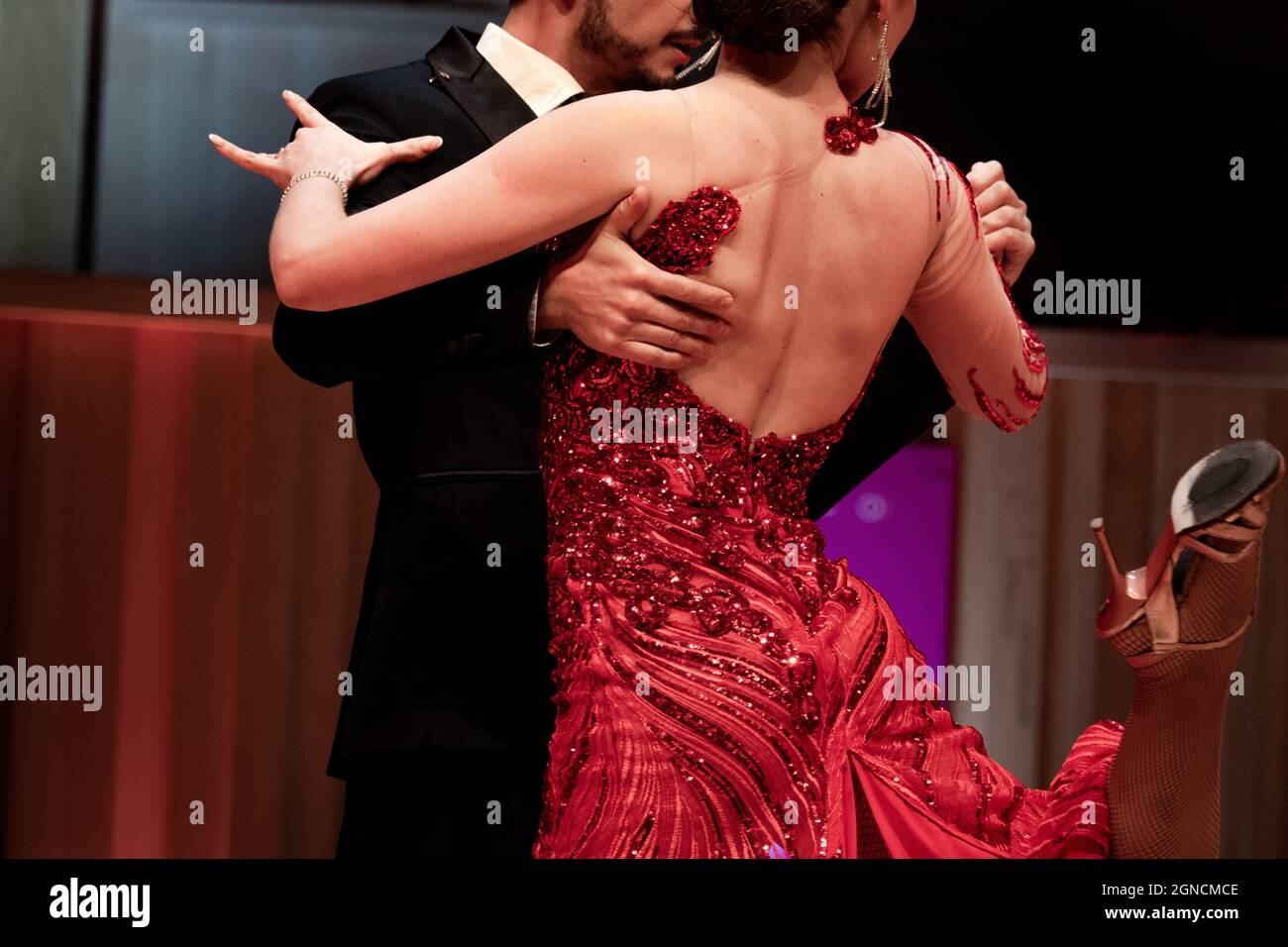Buenos Aires, Argentina. 23rd Sep, 2021. Detail of a couple competing ...