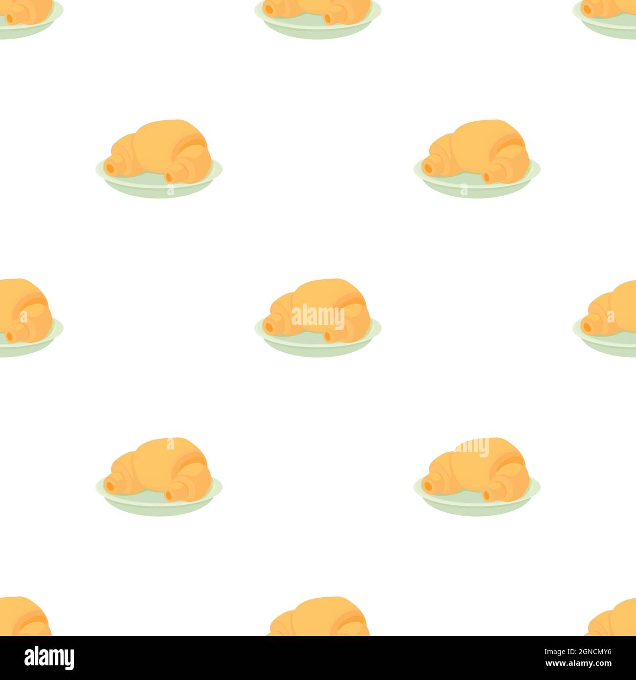 Croissant pattern seamless background texture repeat wallpaper ...