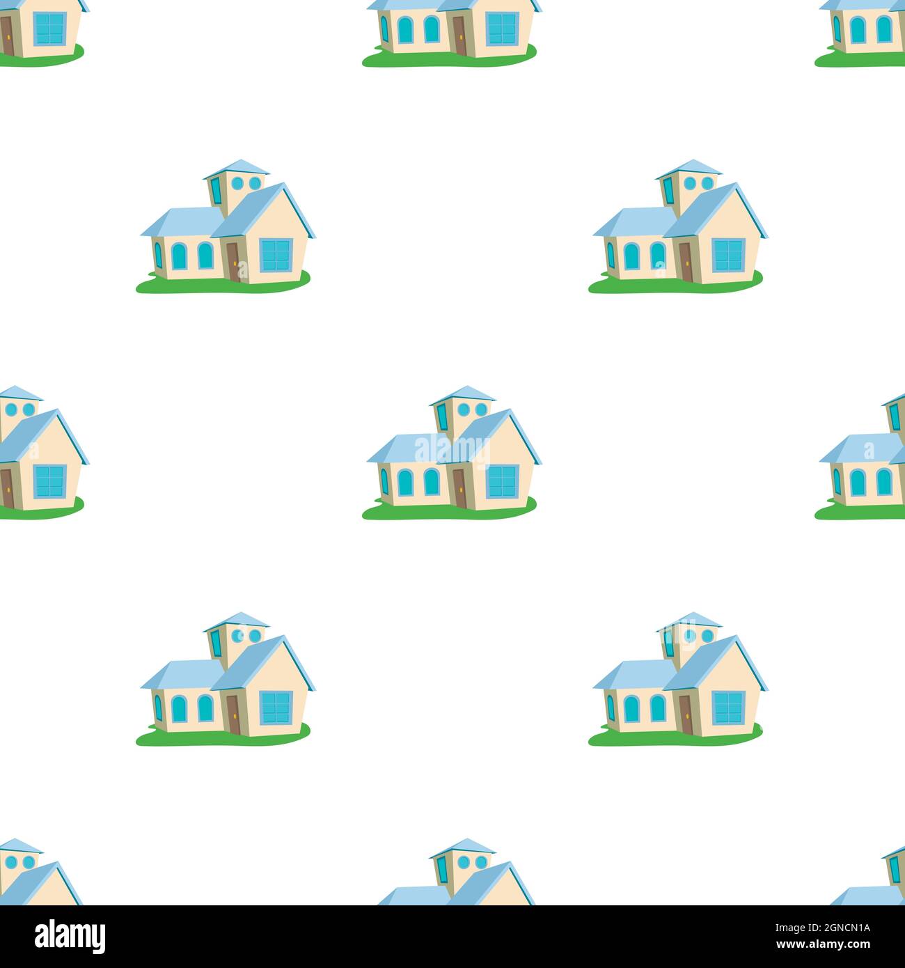 House pattern seamless background texture repeat wallpaper geometric ...