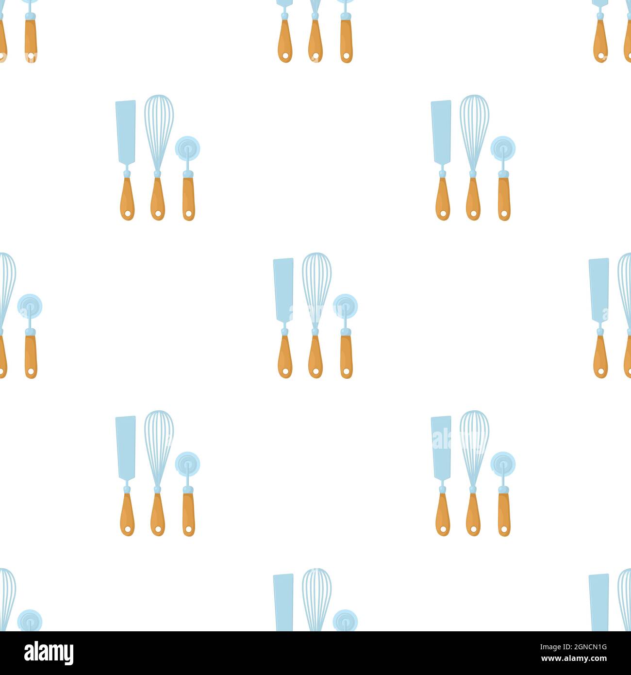 Kitchenware pattern seamless background texture repeat wallpaper ...