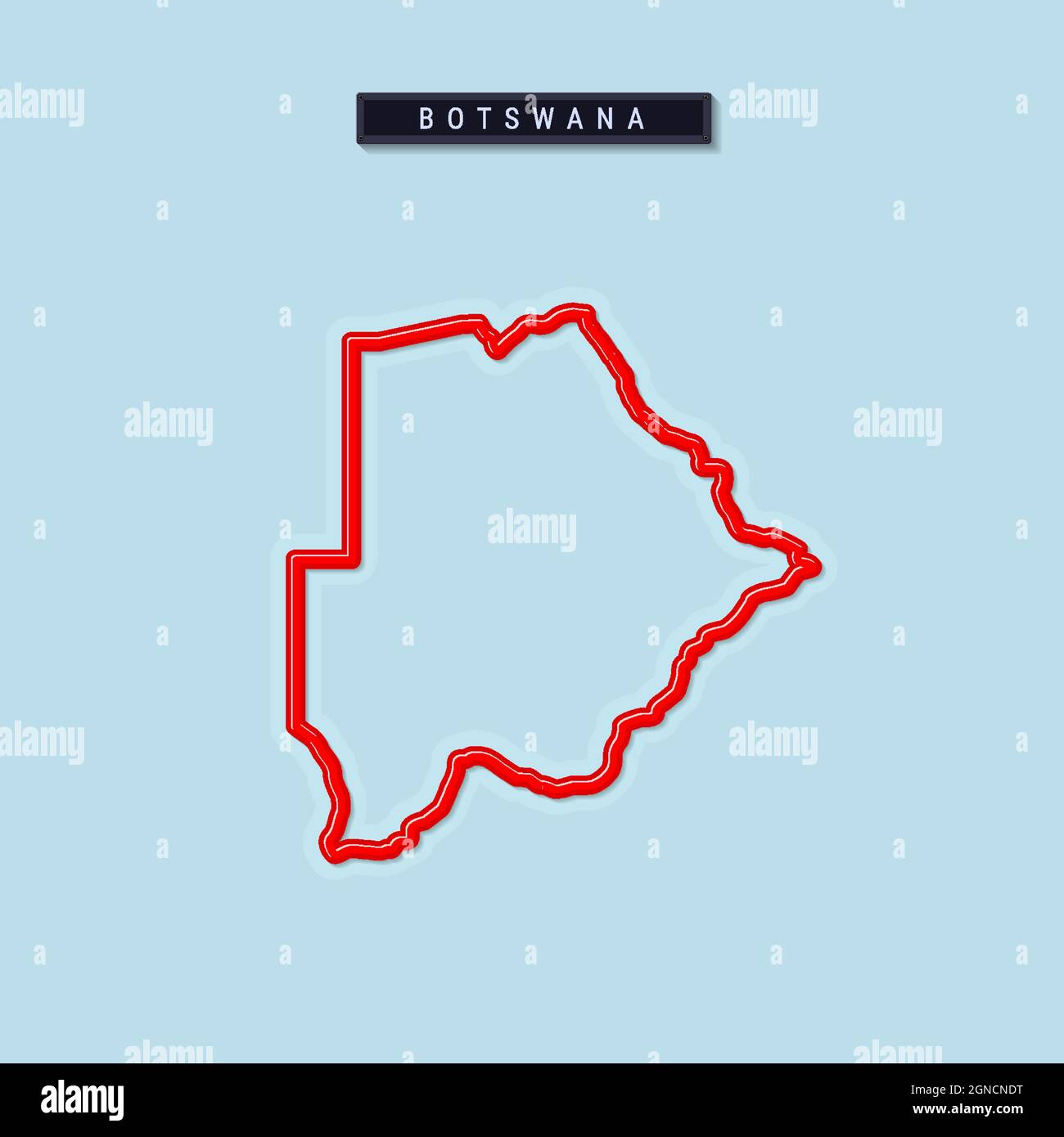 Botswana region map Stock Vector Images - Alamy