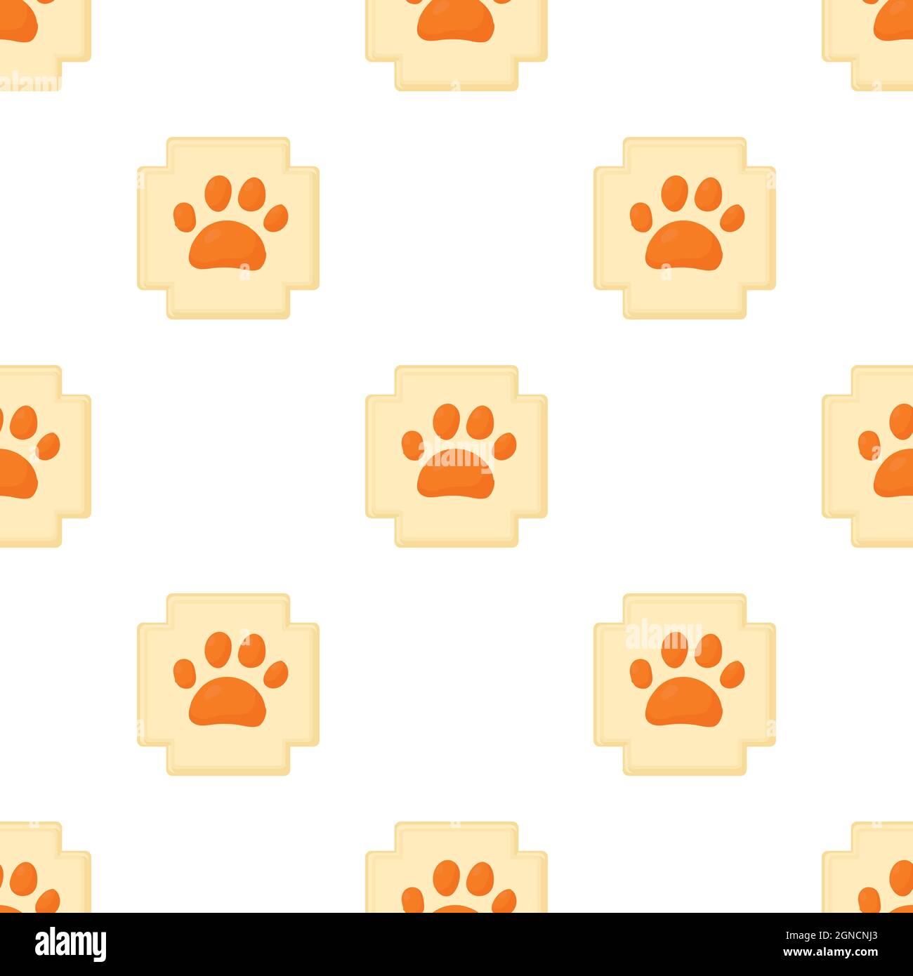 Dog paw pattern seamless background texture repeat wallpaper geometric ...