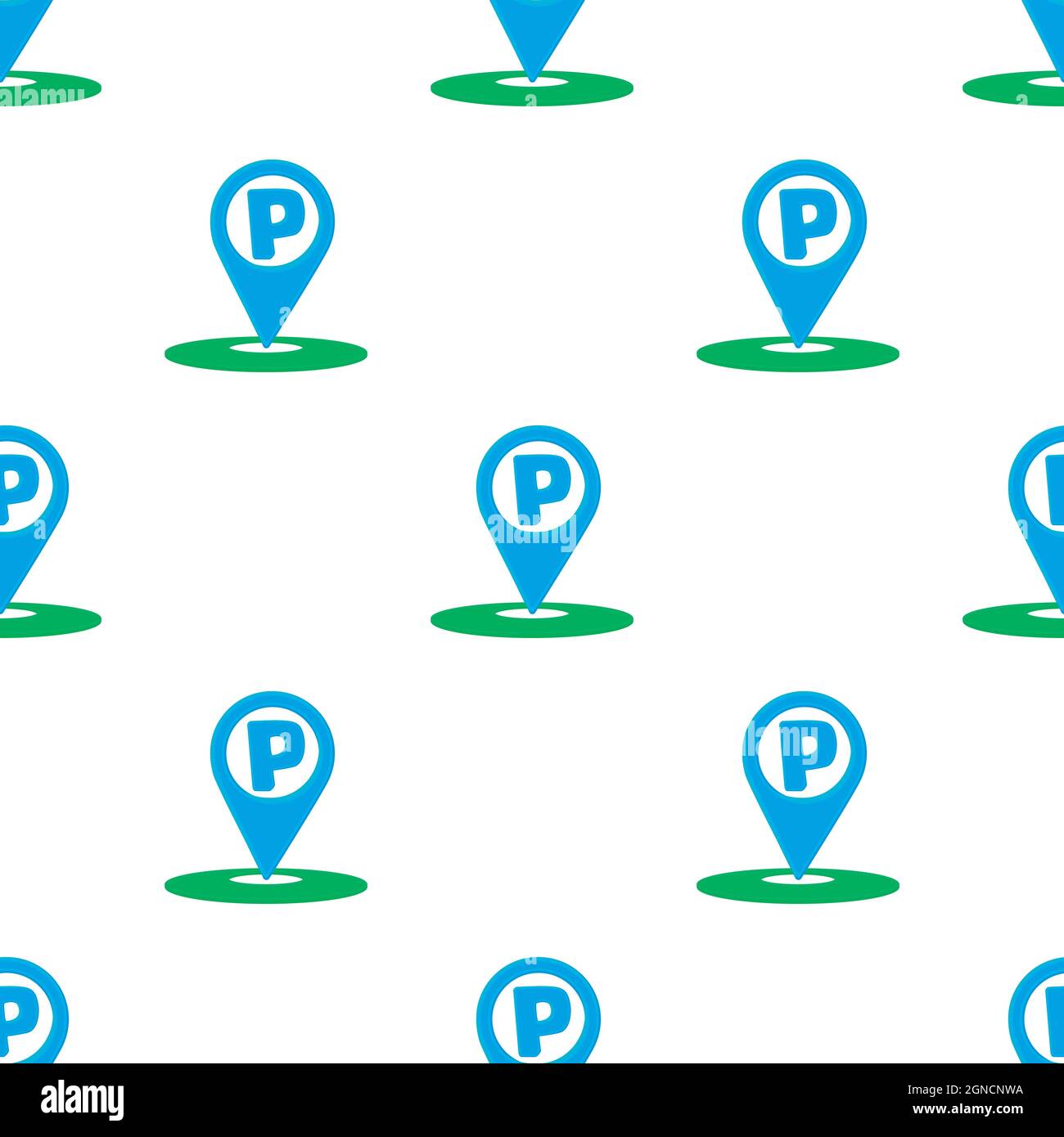 Parking pointer, pattern seamless background texture repeat wallpaper geometric vector Stock ...