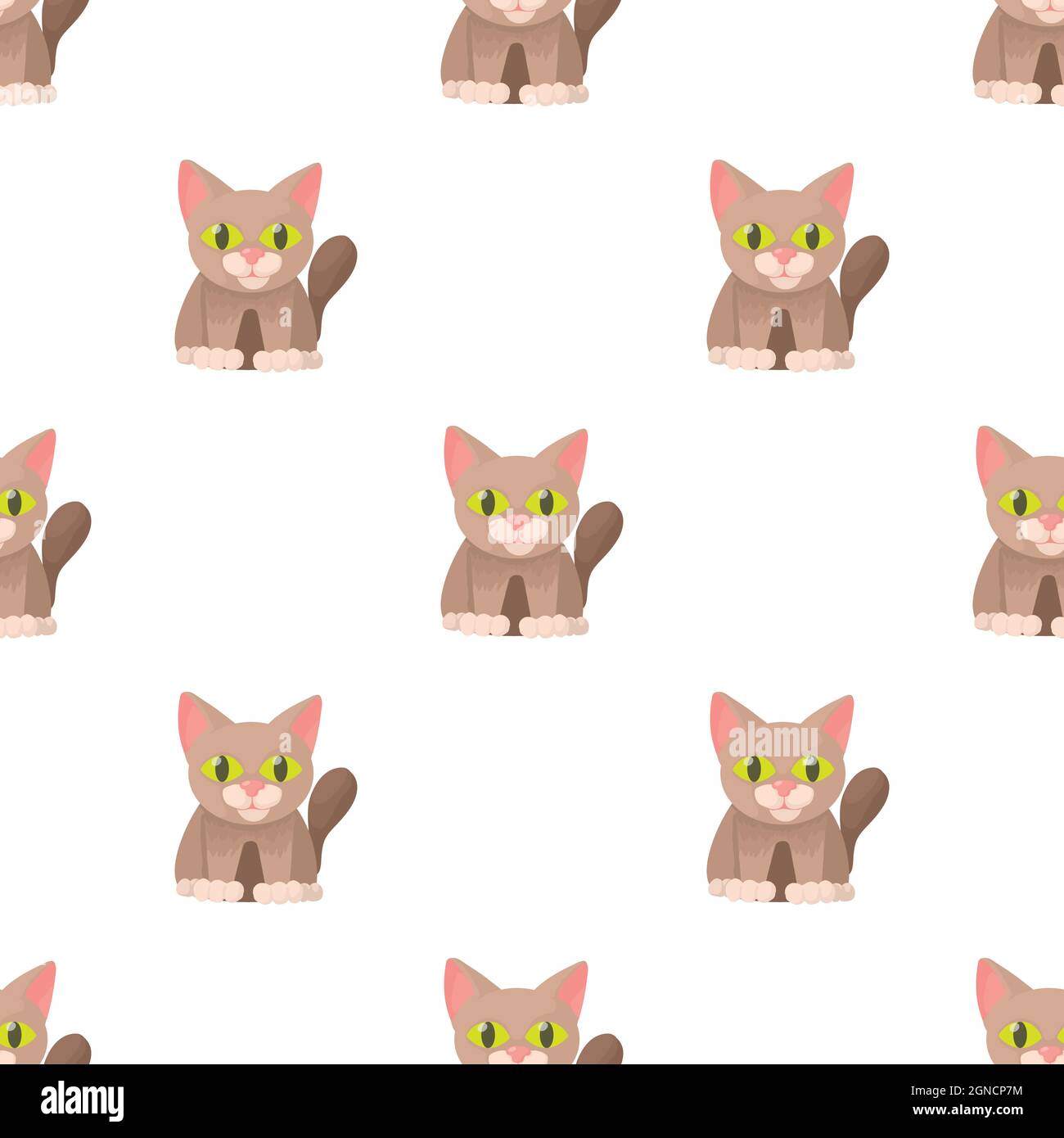 Cat pattern seamless background texture repeat wallpaper geometric ...