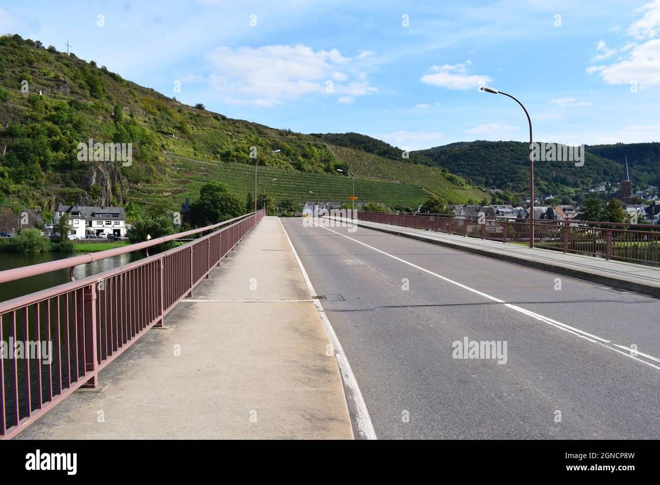 Mosel bridge between Treis and KArden Stock Photo - Alamy
