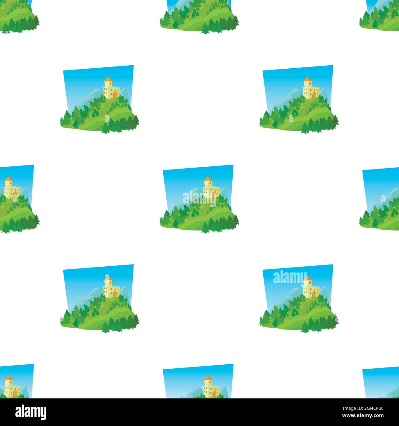 Castle pattern seamless background texture repeat wallpaper geometric ...