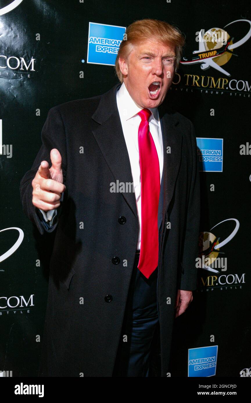 Donald Trump Red Carpet at the launch party of GoTrump.com in Marquee ...