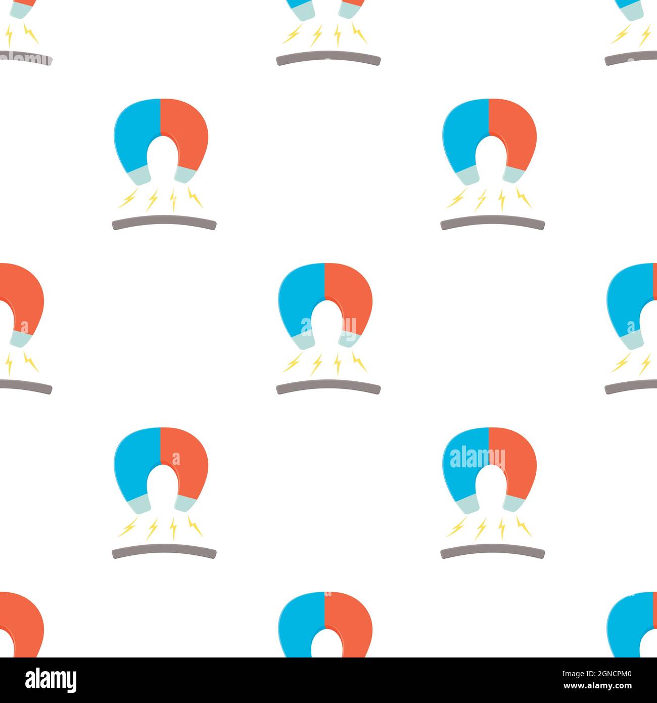 Horseshoe magnet pattern seamless background texture repeat wallpaper ...