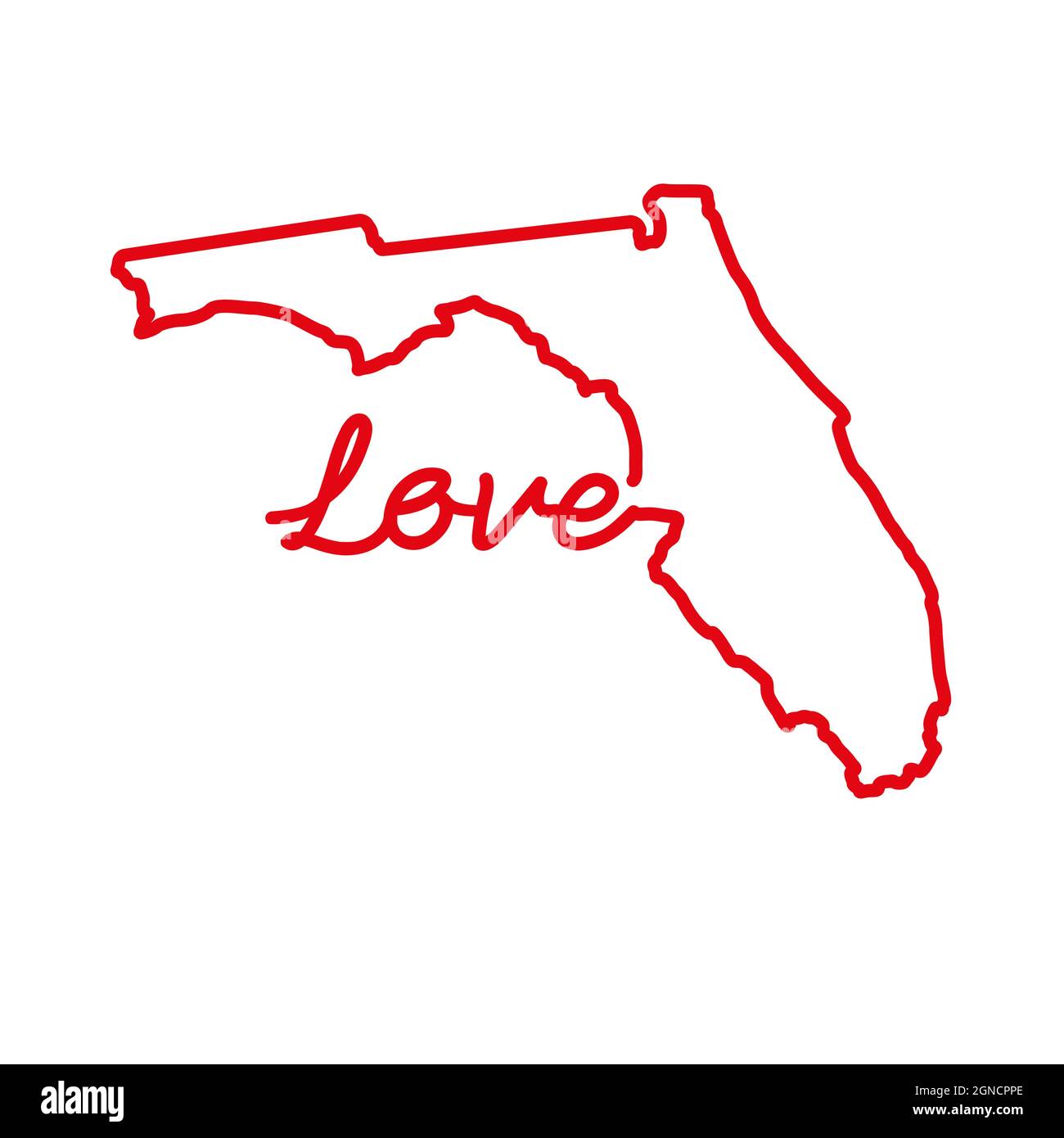 Florida State Outline Map
