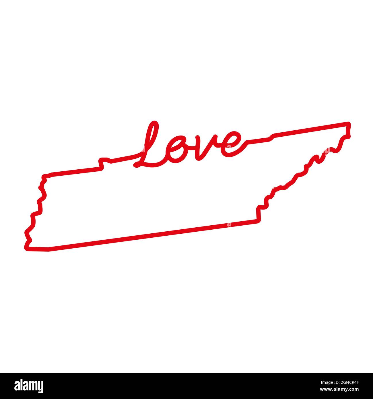 Tennessee Outline High Resolution Stock Photography and Images - Alamy