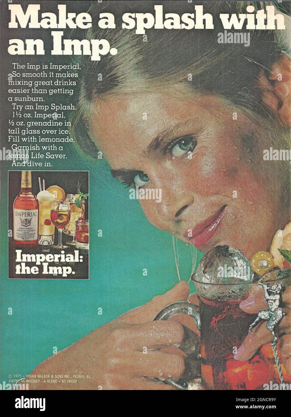 Imerial premium scotch whiskey whisky vintage advert advertisement ad ...