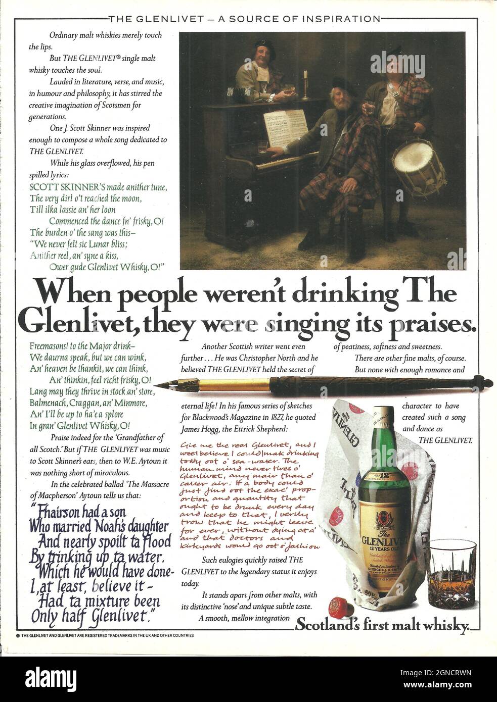 Glenfiddich pure malt whiskey hi-res stock photography and images - Alamy