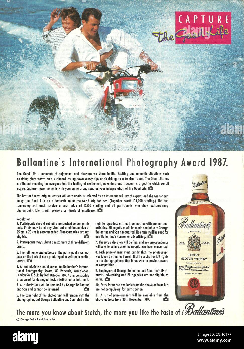 Red ballantine whisky hi-res stock photography and images - Alamy