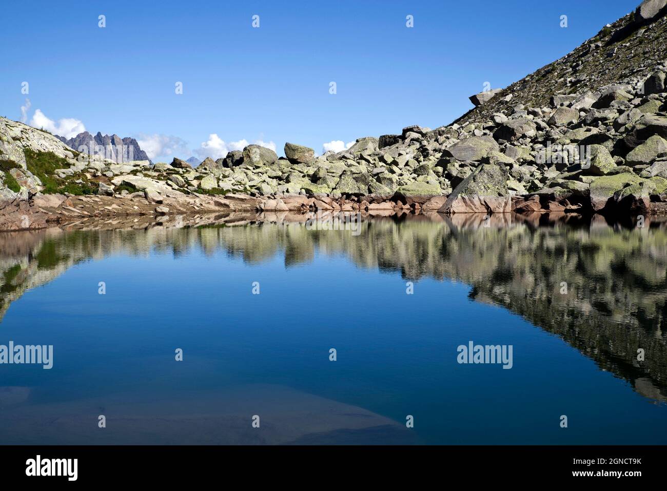 Lac Bleu - Mont Blanc Stock Photo - Alamy