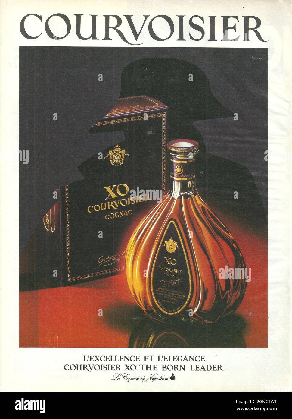 Vintage advertisement of Courvoisier Cognac paper advert magazine ...