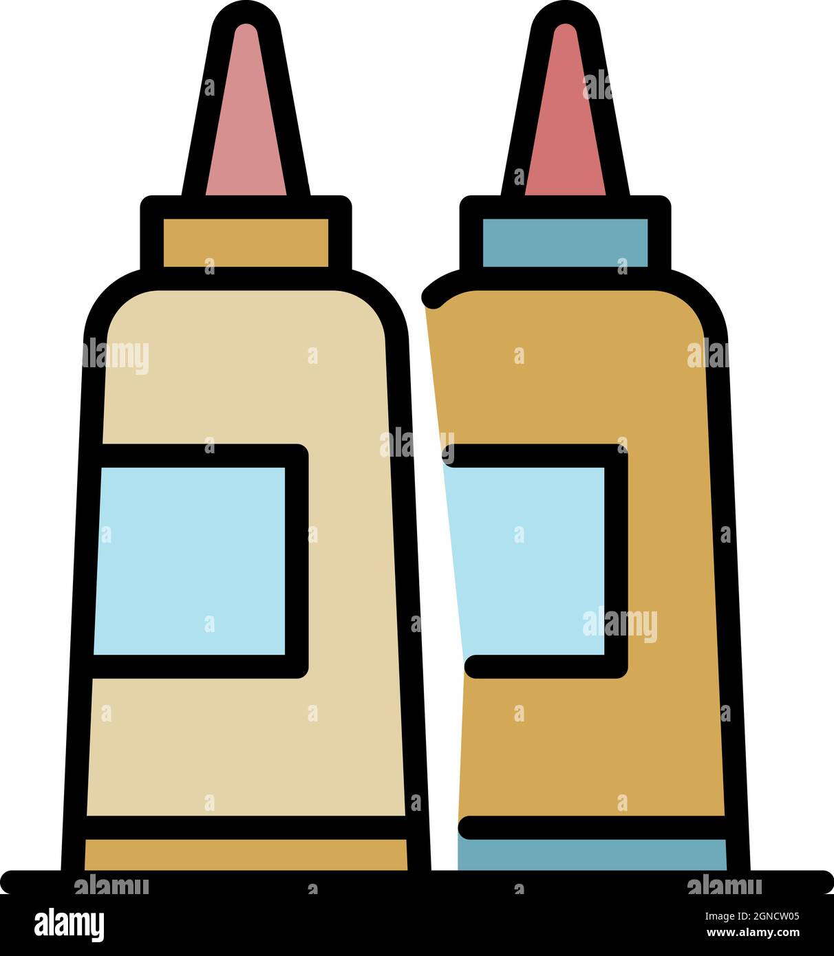 Conditioner hair bottle icon. Outline conditioner hair bottle vector ...