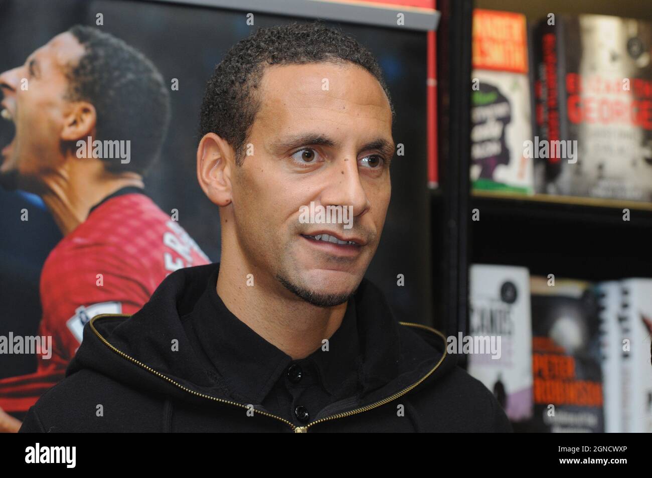 London. UK. England and Manchester United football player Rio Ferdinand ...
