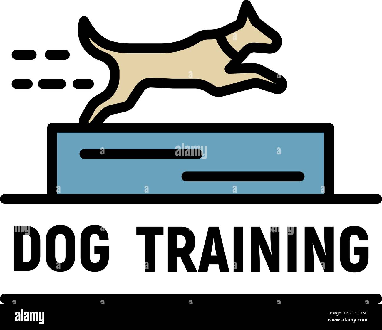 Dog training pictogram Stock Vector Images - Alamy