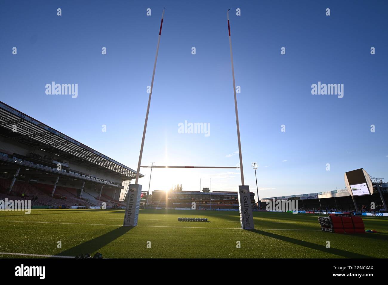 Kingsholm Stadium, Gloucester, UK. 24th Sep, 2021. Gallaher Premiership ...