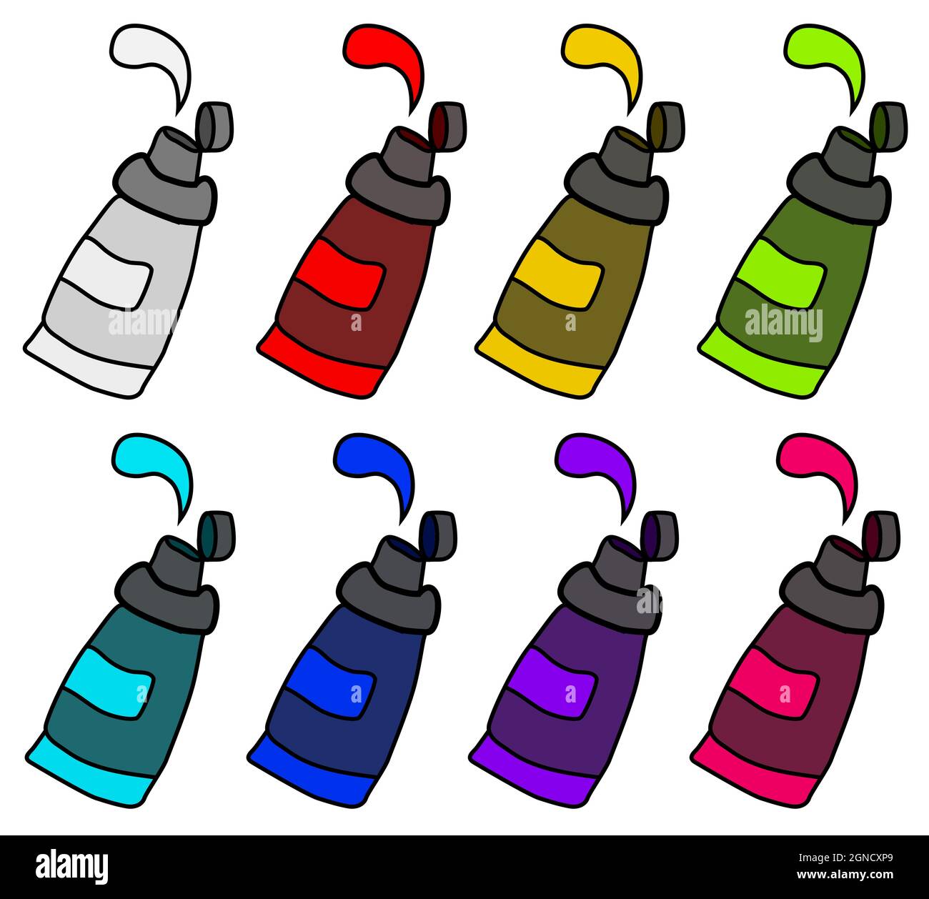 Toothpaste squeeze out Stock Vector Images - Alamy