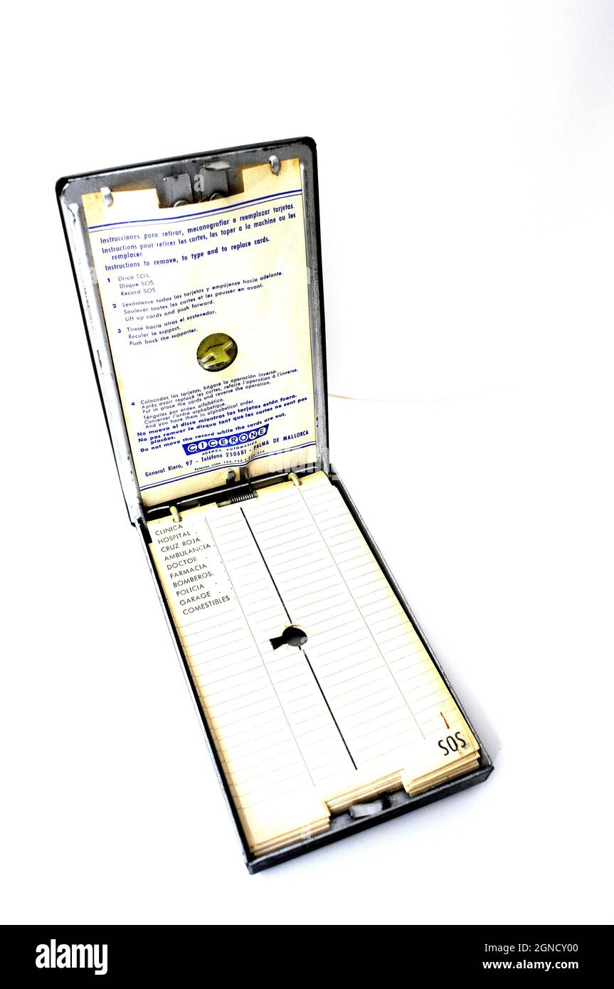 Vintage phone book hi-res stock photography and images - Alamy