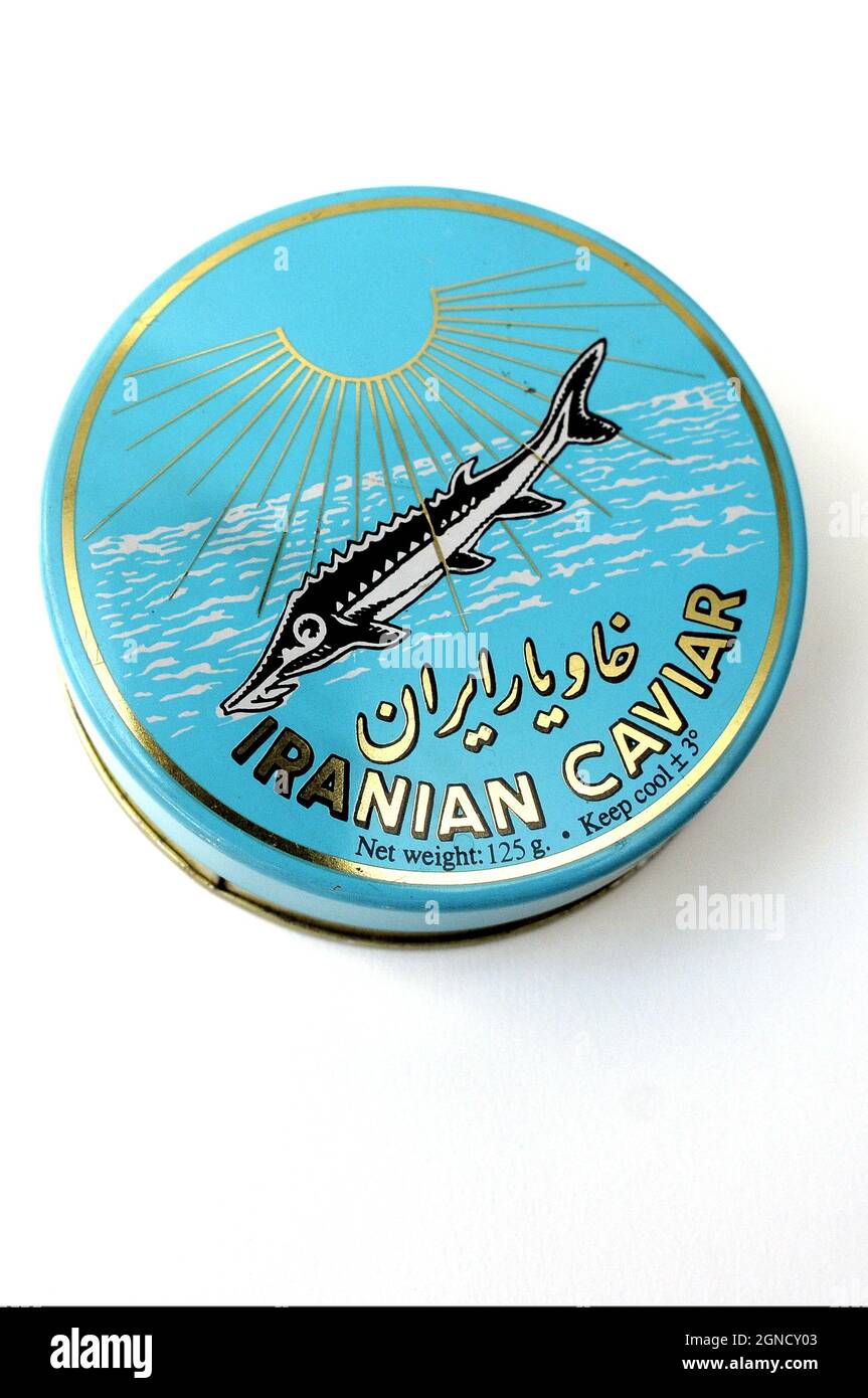 Iranian caviar, caviar can, caviar metal can, Iranian caviar metal can ...
