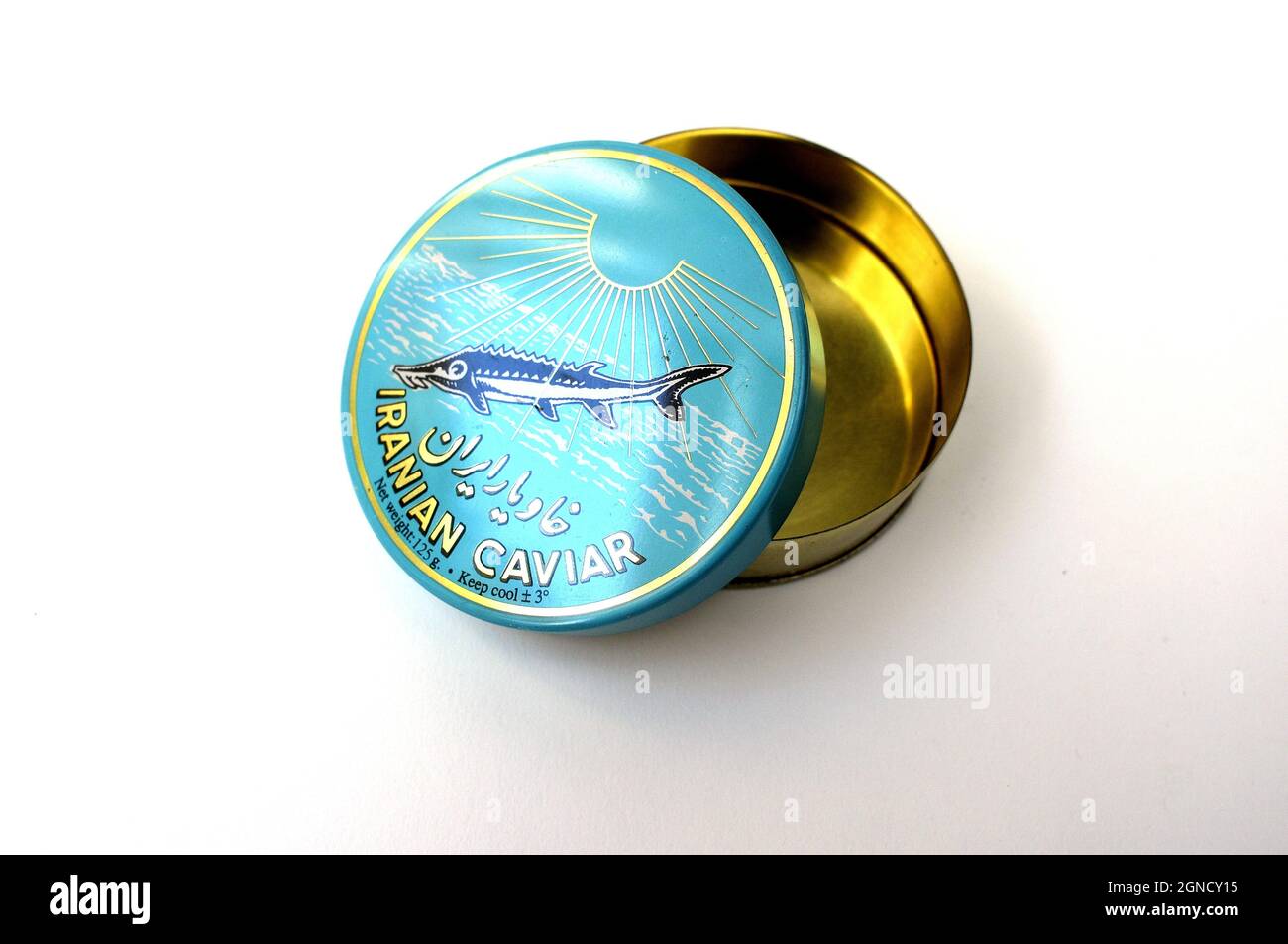 Iranian caviar metal can hi-res stock photography and images - Alamy