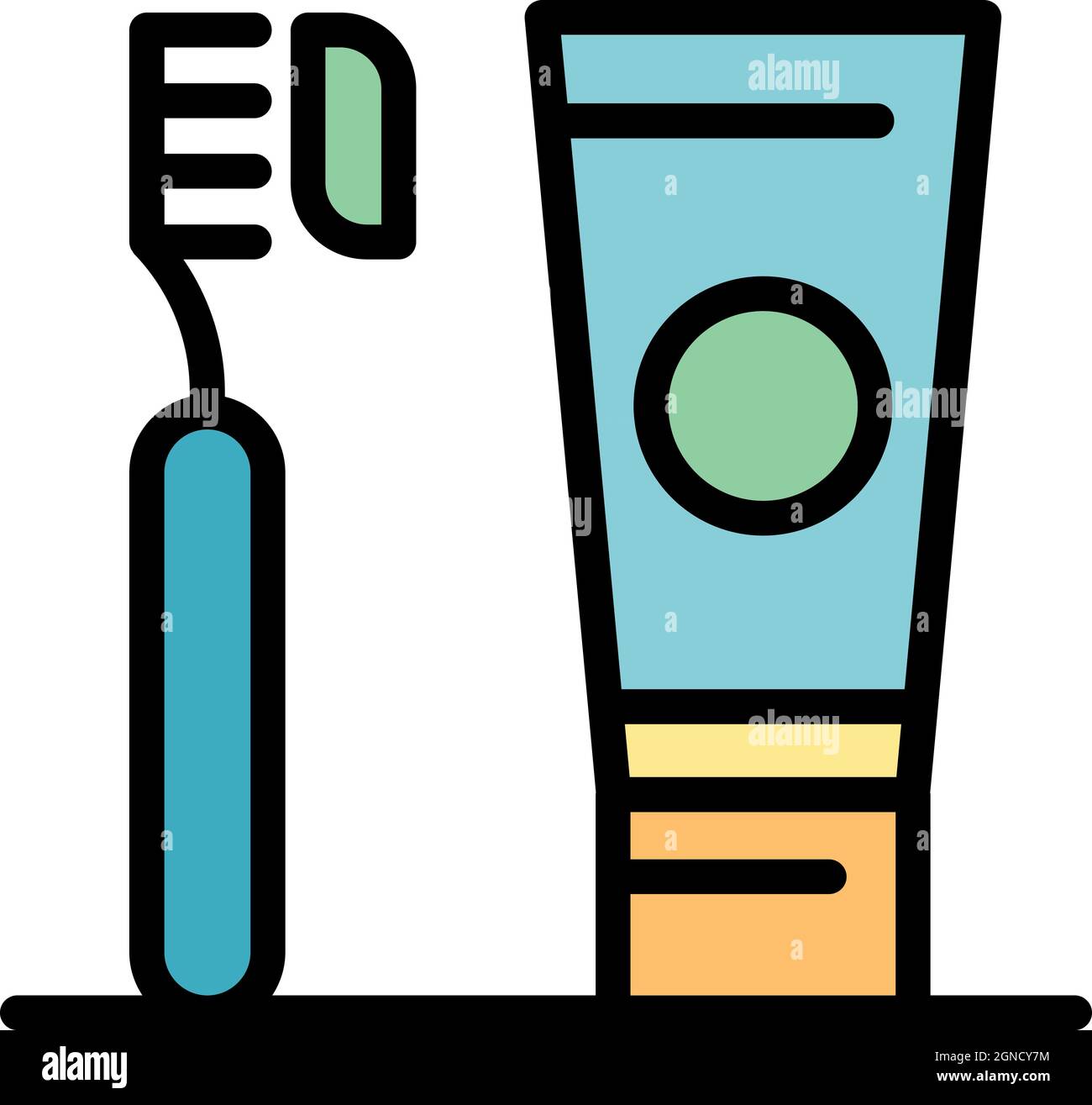 Toothpaste for animals icon. Outline toothpaste for animals vector icon ...