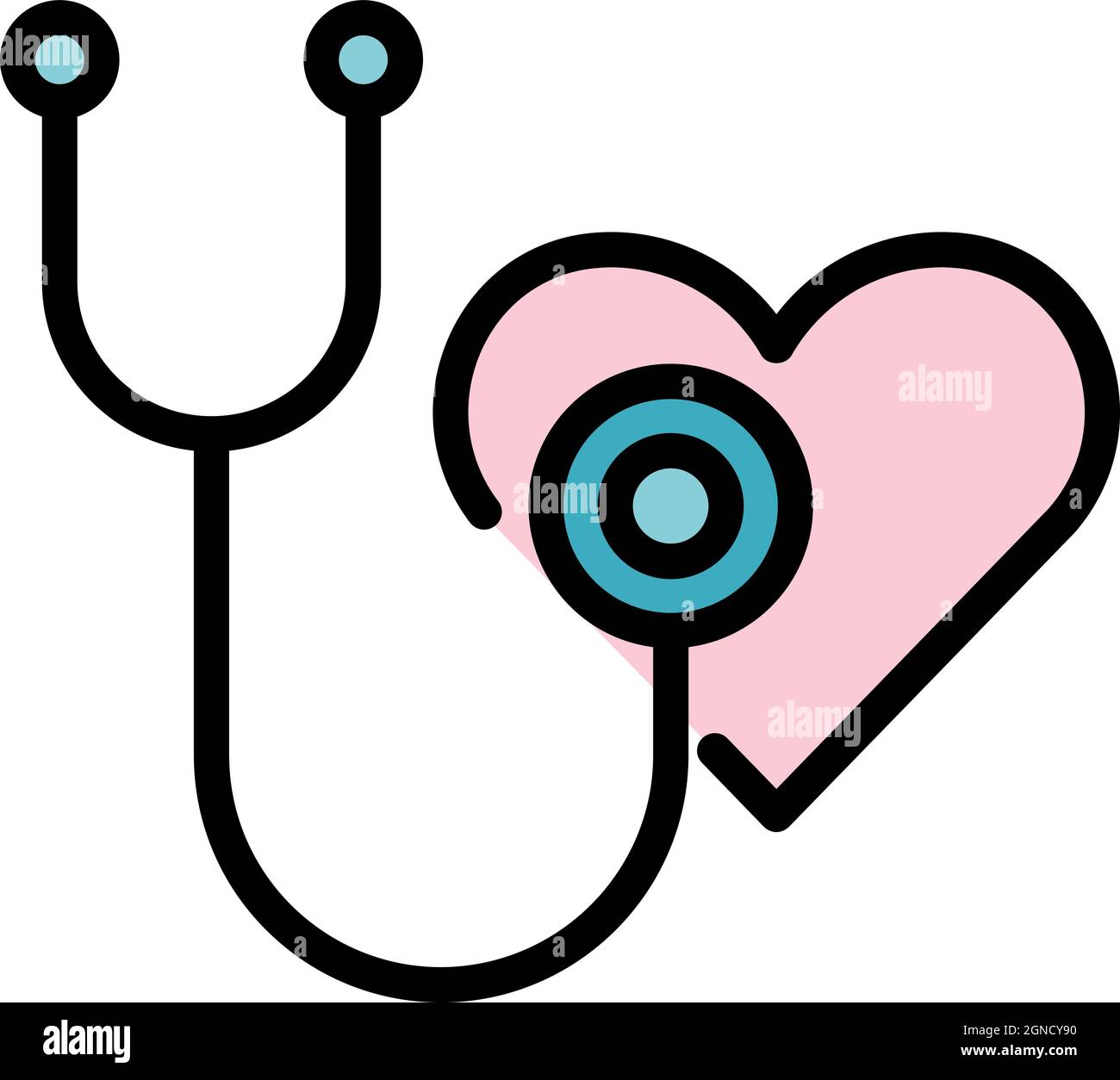 Stethoscope Heart Icon
