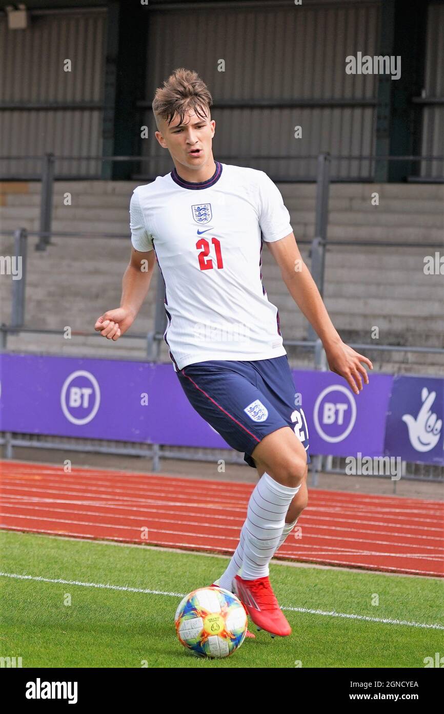 Zak Emmerson of England under 18s playing against Wales at Newport ...