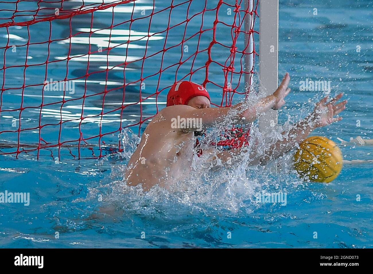 Savona, Italy. 24th Sep, 2021. JUNG Dawid (AZS) during AZS UW Waterpolo ...
