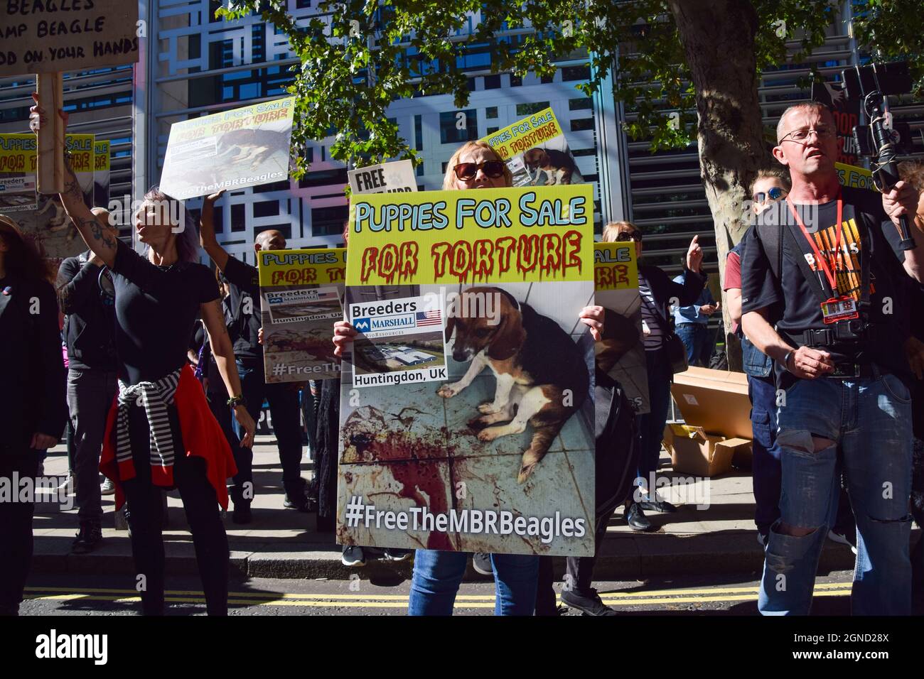 London, United Kingdom. 24th September 2021. Activists gathered outside ...