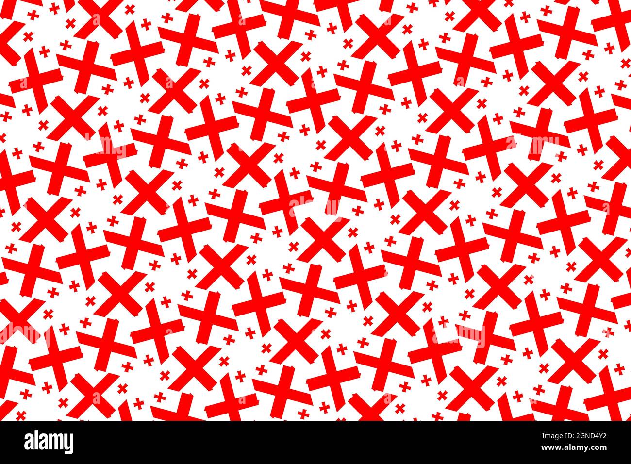 Simple geometric pattern in the colors of the national flag of Georgia ...