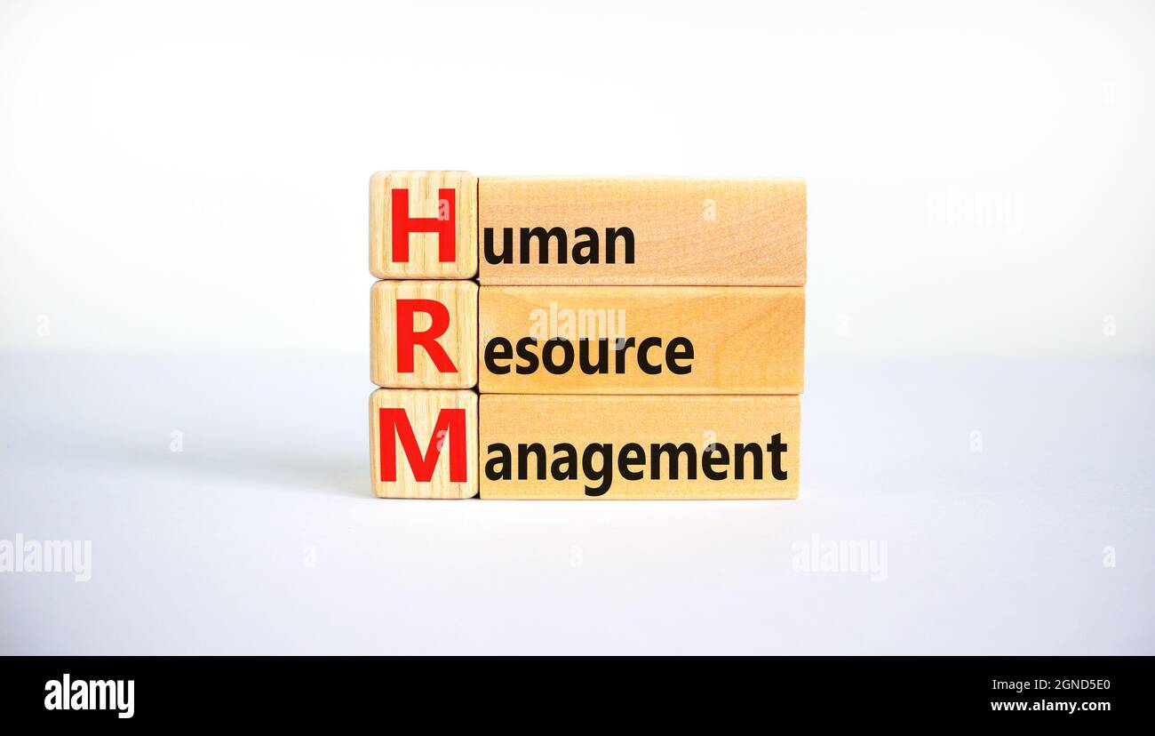 HRM, Human resource management symbol. Words HRM, Human resource ...