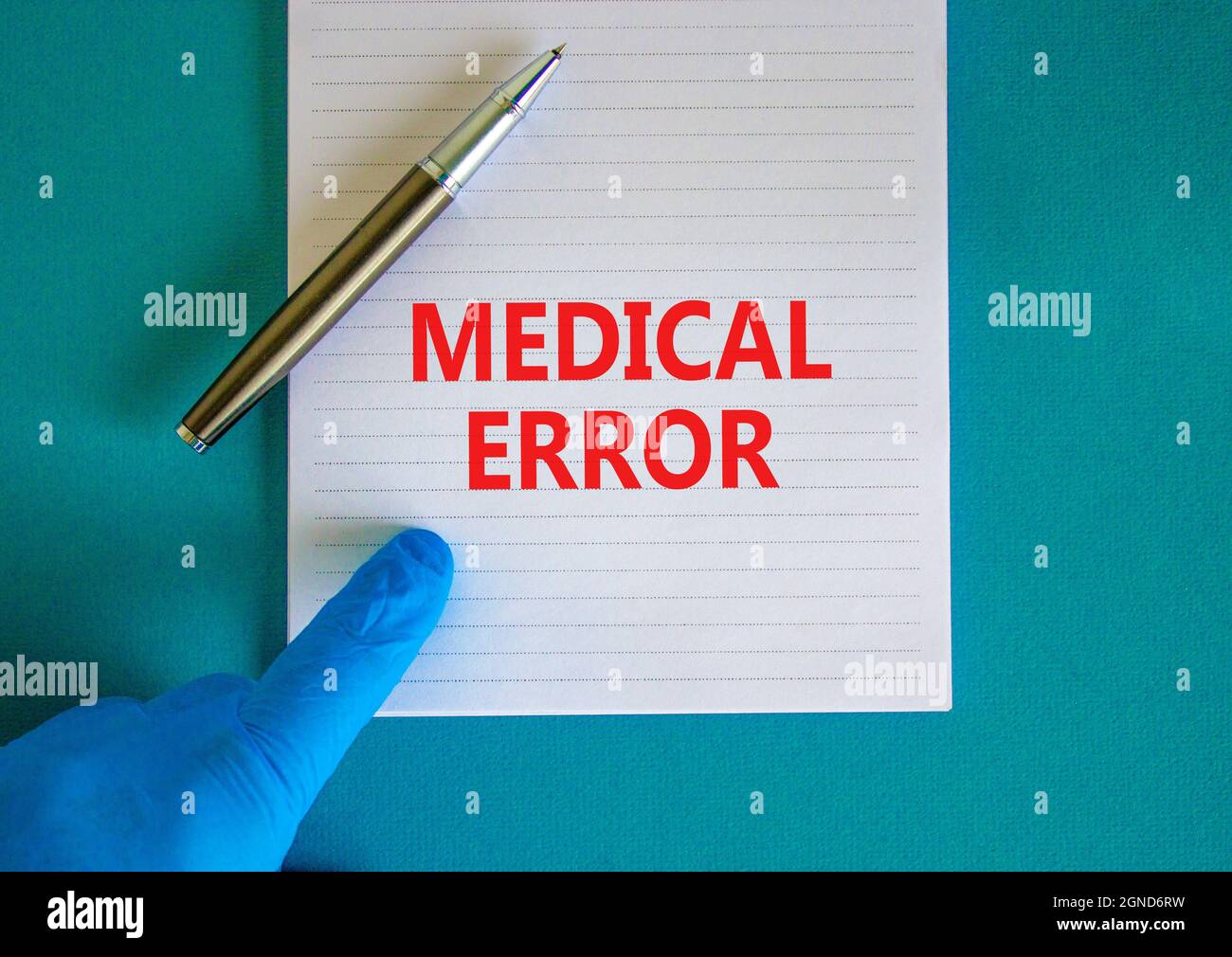 Medical error symbol. White note with words Medical error, beautiful ...