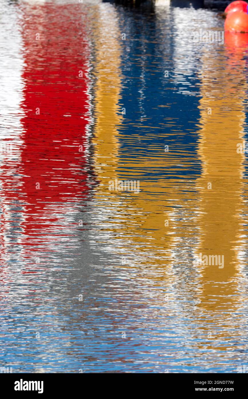 colorful wooden houses on the sea in Osoyro in Norway Stock Photo - Alamy
