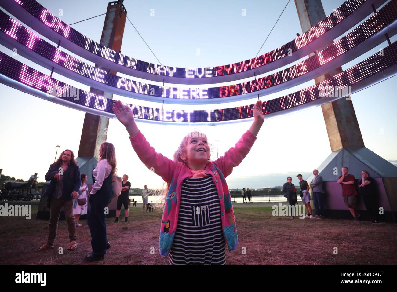 EDITORIAL USE ONLY Talitha Carr at the unveiling of 'TOGETHER', a ...