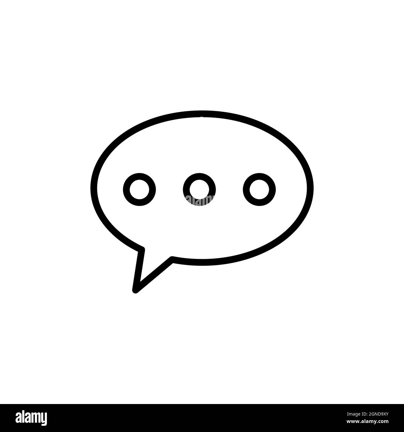 Chatting icon. Human talking with talk bubble. Black stroke isolated on ...