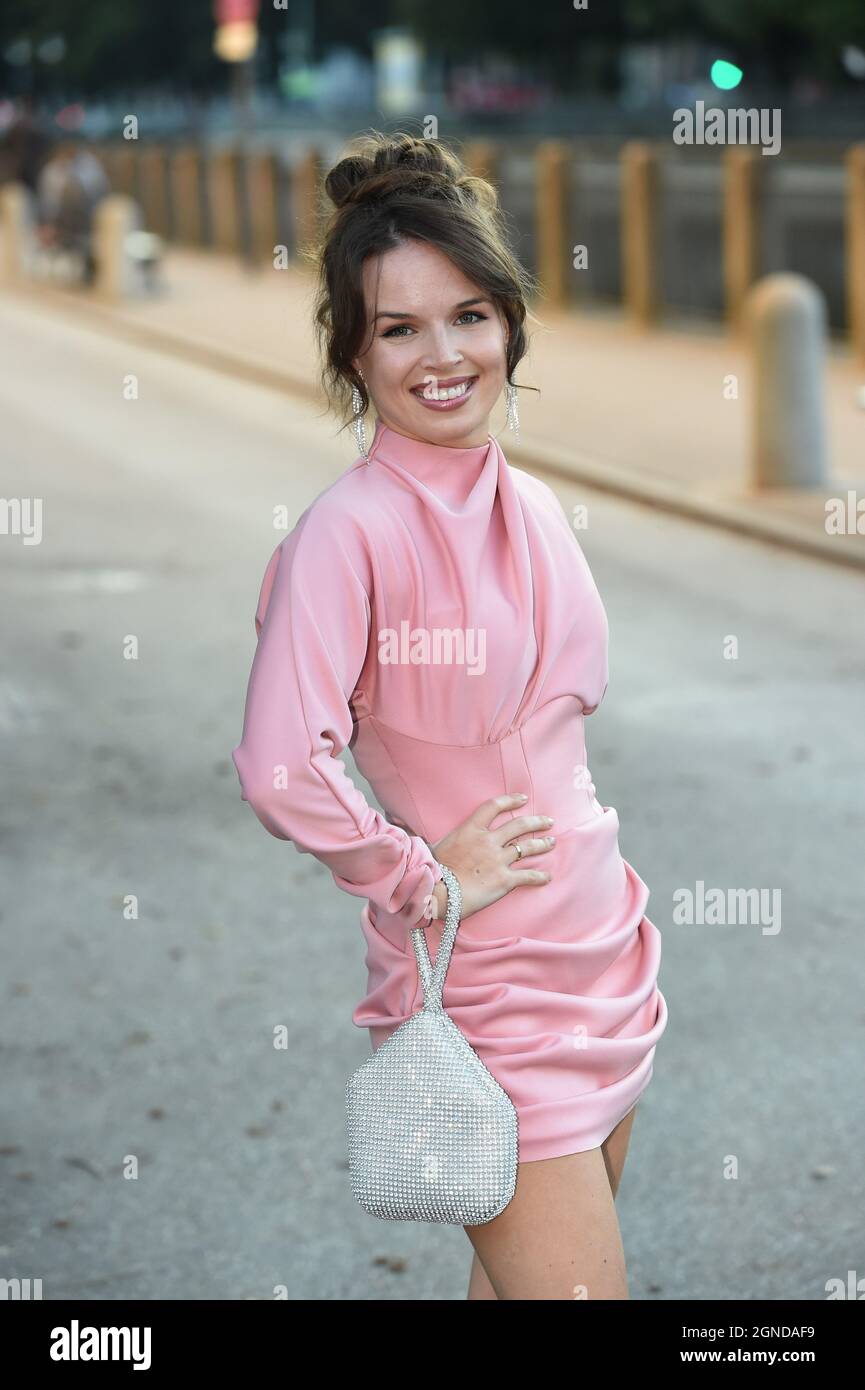 Munich, Germany. 24th Sep, 2021. Actress Darya Gritsyuk shows off at ...