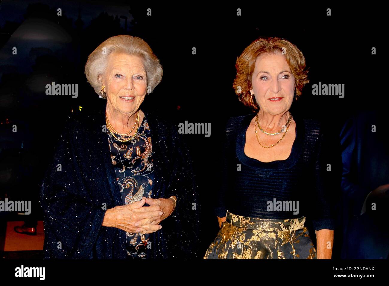 Princess Beatrix and her sister Princess Margriet attend the ...