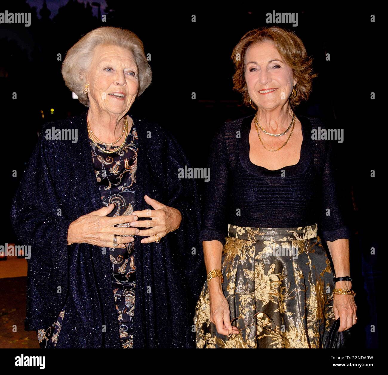 Princess Beatrix and her sister Princess Margriet attend the ...