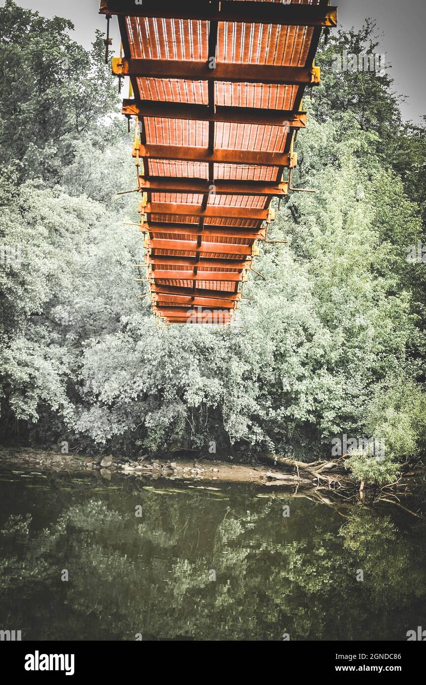 Scenic iron bridge hanging hi-res stock photography and images - Alamy