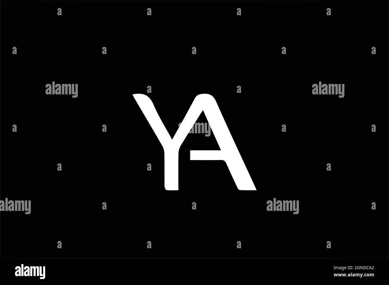 YA OR AY INITIAL LOGO-VECTOR Stock Vector Image & Art - Alamy