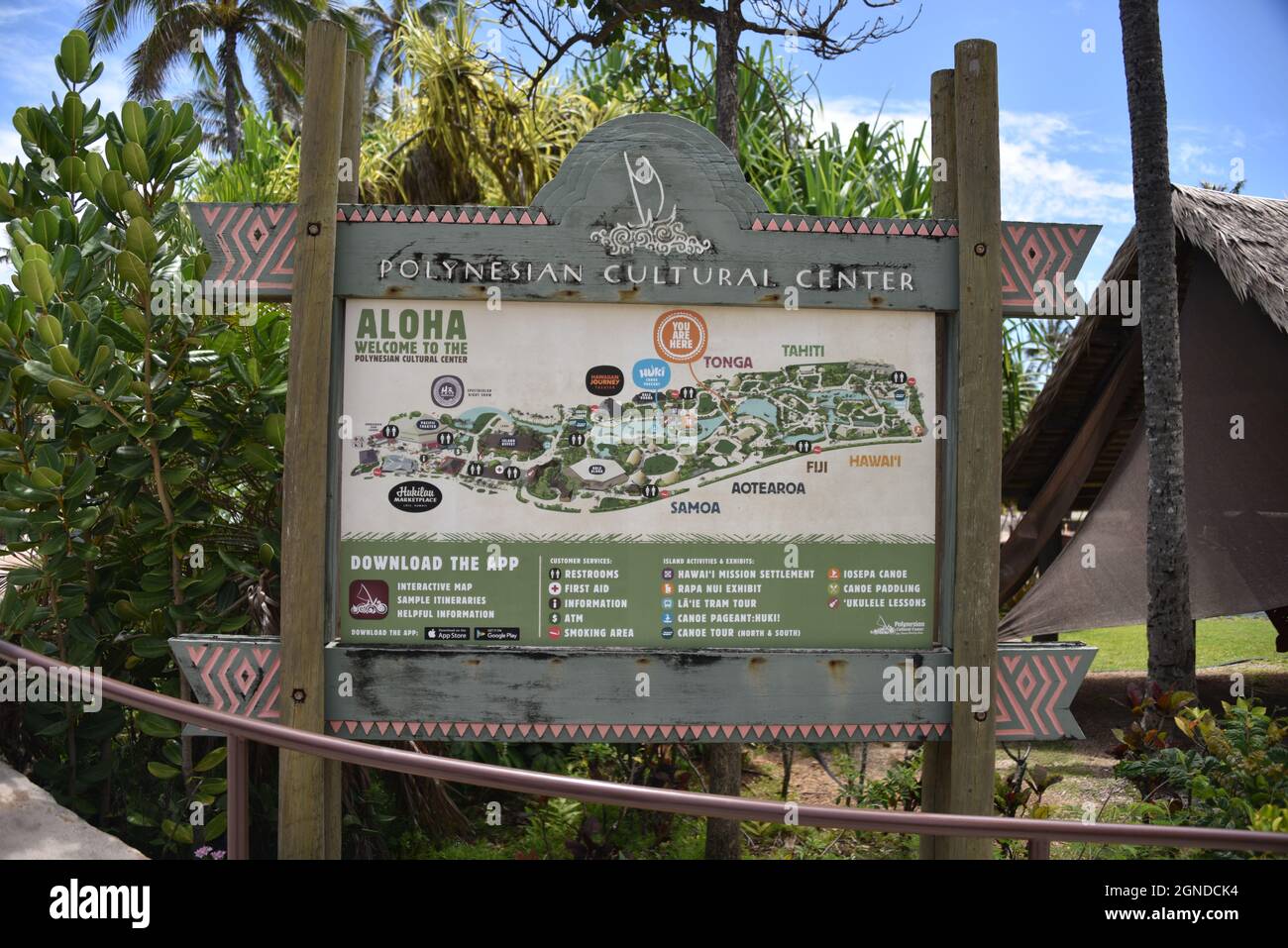 Polynesian Cultural Center Map