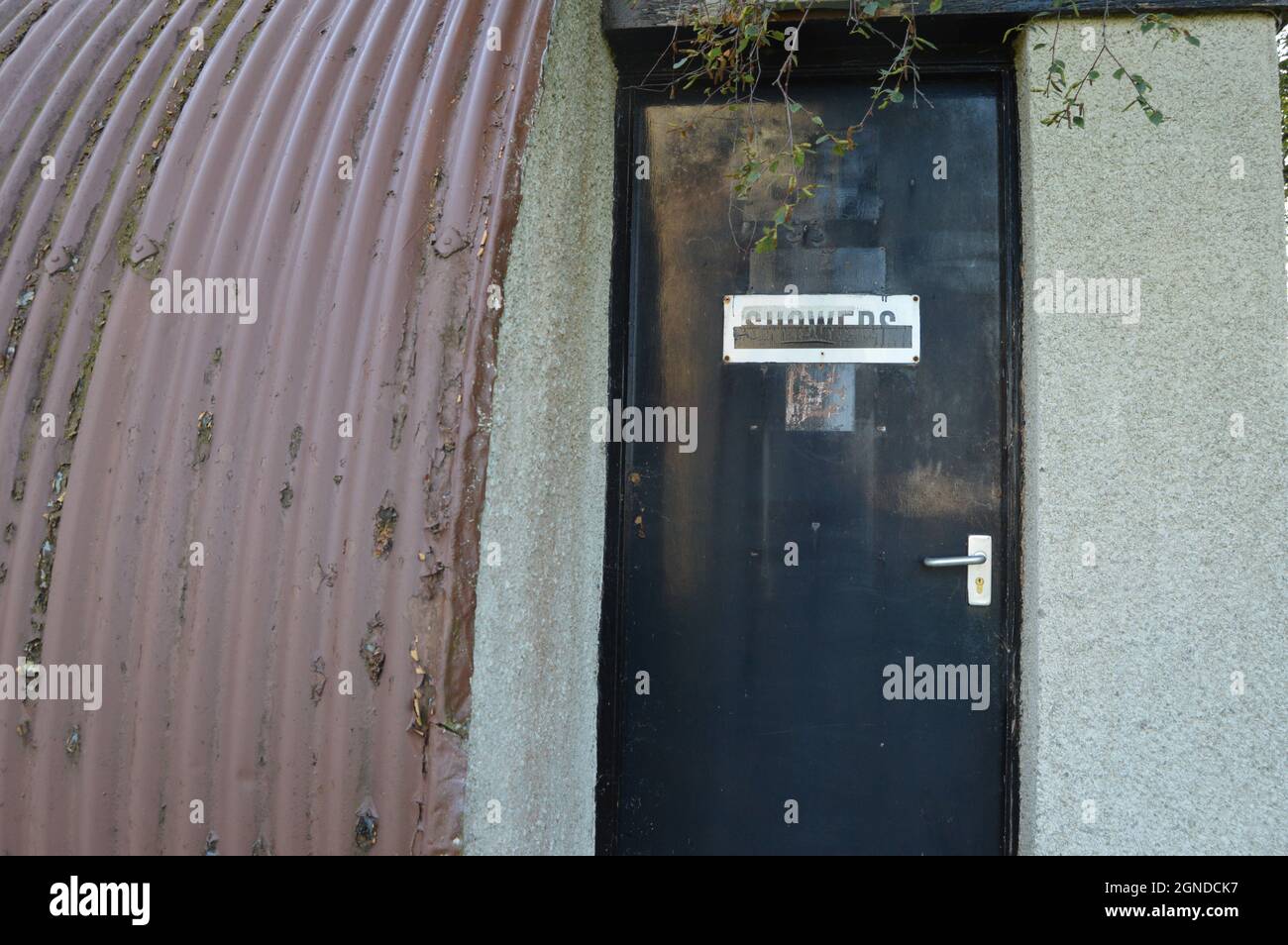 An old Shower Block at Cultybraggan WWII PoW Camp, Comrie, now in 2021 ...