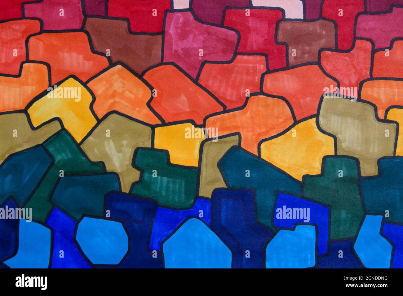 Abstract Sharpie Art Colorful