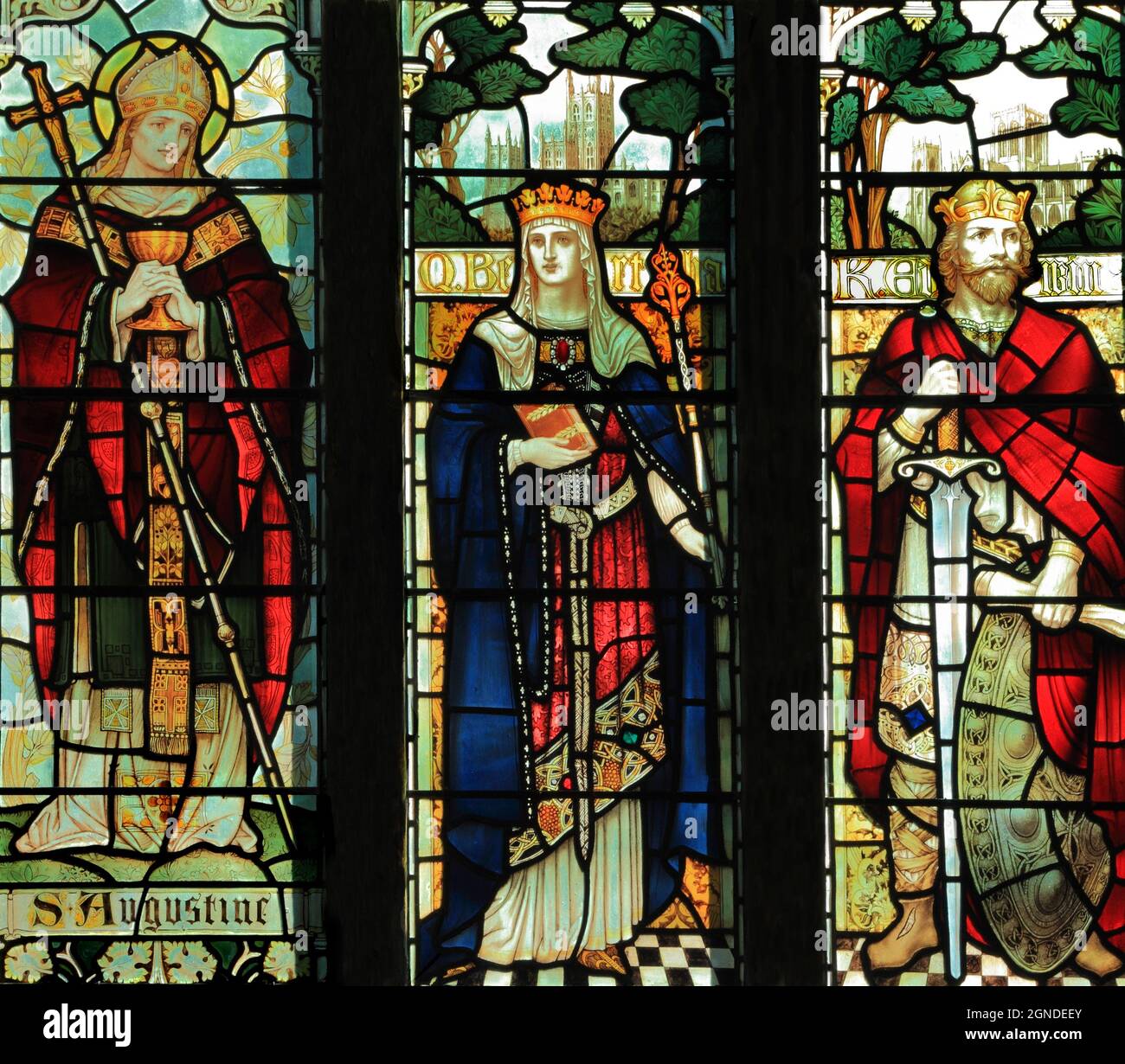 St Augustine, Queen Bertha, King Edwin, Saxon England, 7th century ...