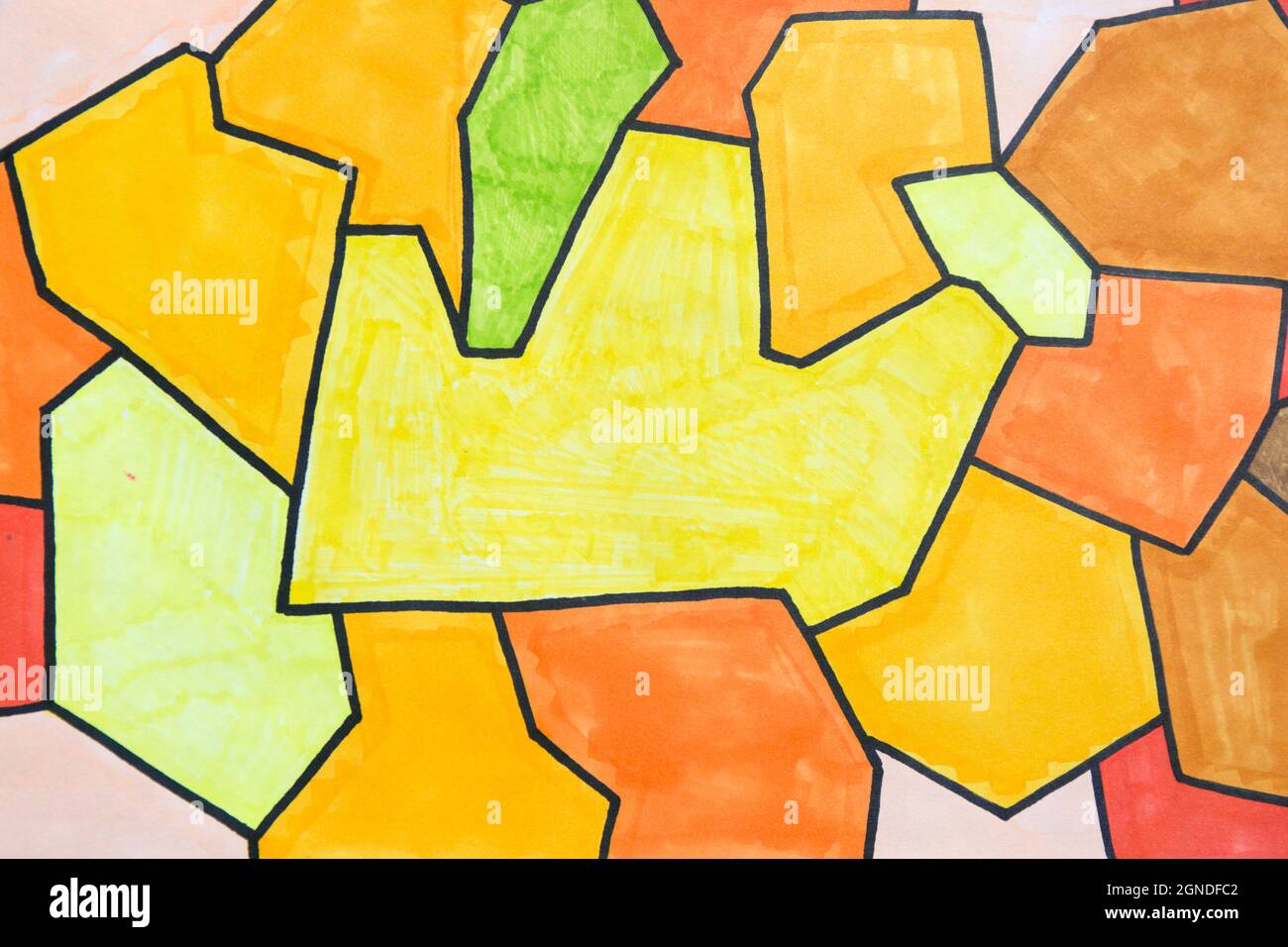 Abstract yellow grunge marker texture. Stock illustration Stock Photo ...