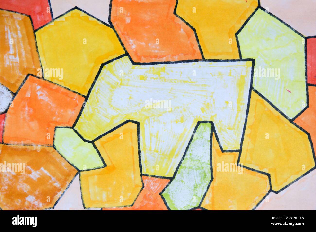 Abstract yellow grunge marker texture. Stock illustration Stock Photo ...
